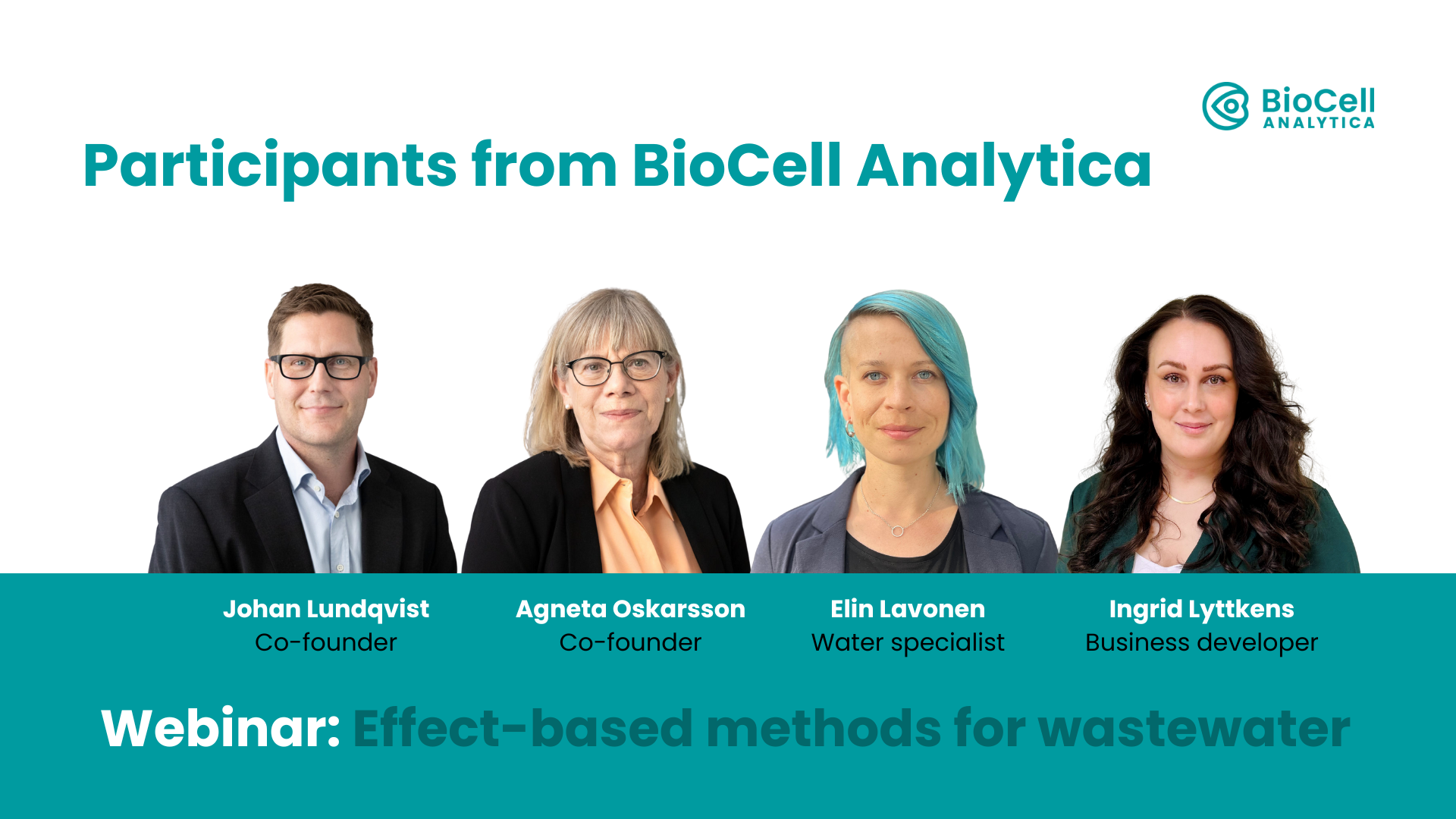 Webinar: Effect-based methods for wastewater - Biocell Analytica